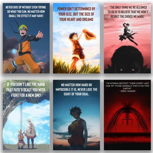 SoulAbiti Paper Presents Anime Motivational Posters, Naruto, One Piece ...