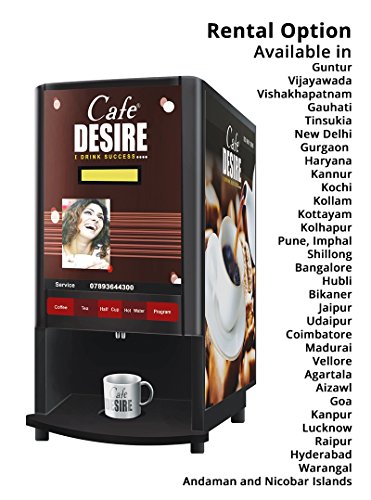 Café Desire Coffee Tea Vending Machine (2 Lane) includes tea sachet ...