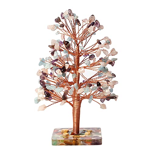 Milakoo Money Tree for Feng Shui Home Office Table Decorations 7 Chakra ...