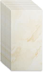 Marble Tile Stickers, Peel and Stick Marble Stick on Tiles 60 x 30cm ...