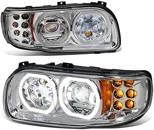 Amazon.com: Auto Dynasty LED Halo Rings DRL Turn Signal Dual Projector ...