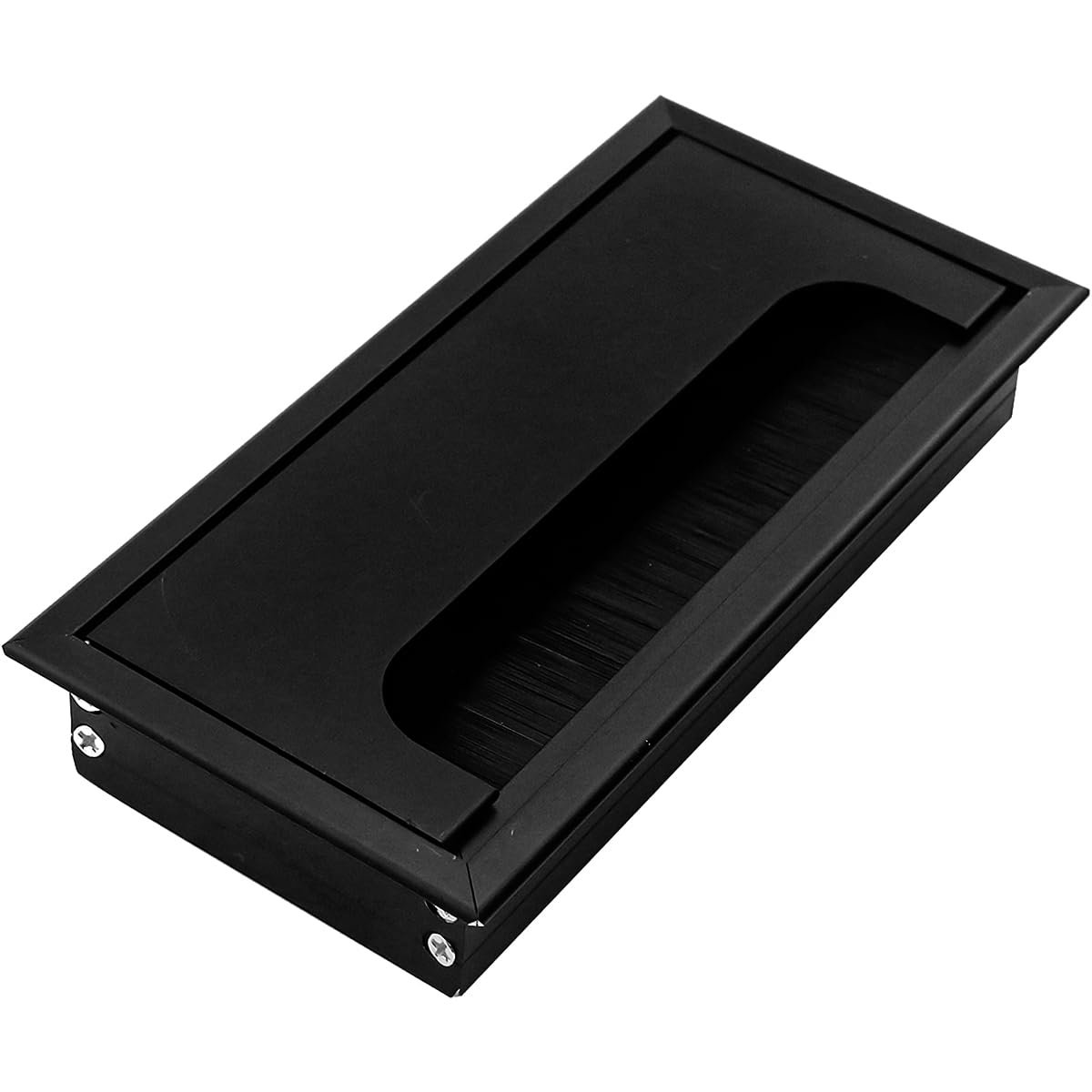 ZIBUYU® Rectangular Wire Cable Hole Cover Aluminum Alloy Office Table ...