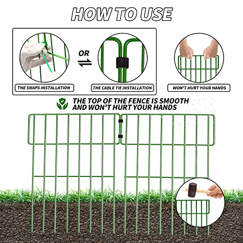 Snapklik.com : 25 Panels Animal Barrier, 1.52in Spike Spacing No Dig ...