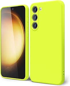 Amazon.com: oakxco for Samsung Galaxy S23 Plus Phone Case Liquid Silicone, Fluorescent Bright ...