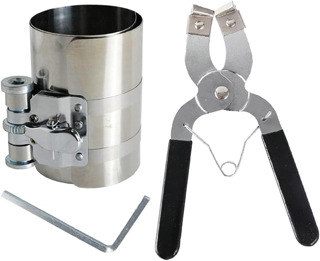 Amazon.com: Osilly 3" Car Engine Piston Ring Compressor Tool, 2-1/8" to ...