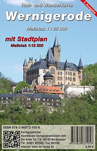 Wernigerode: Rad- und Wanderkarte mit Stadtplan Maßstab 1:12 500: Mit ...
