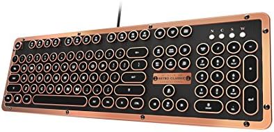 Amazon.com: Azio Retro Classic USB (Artisan) - Wired Vintage Backlit ...