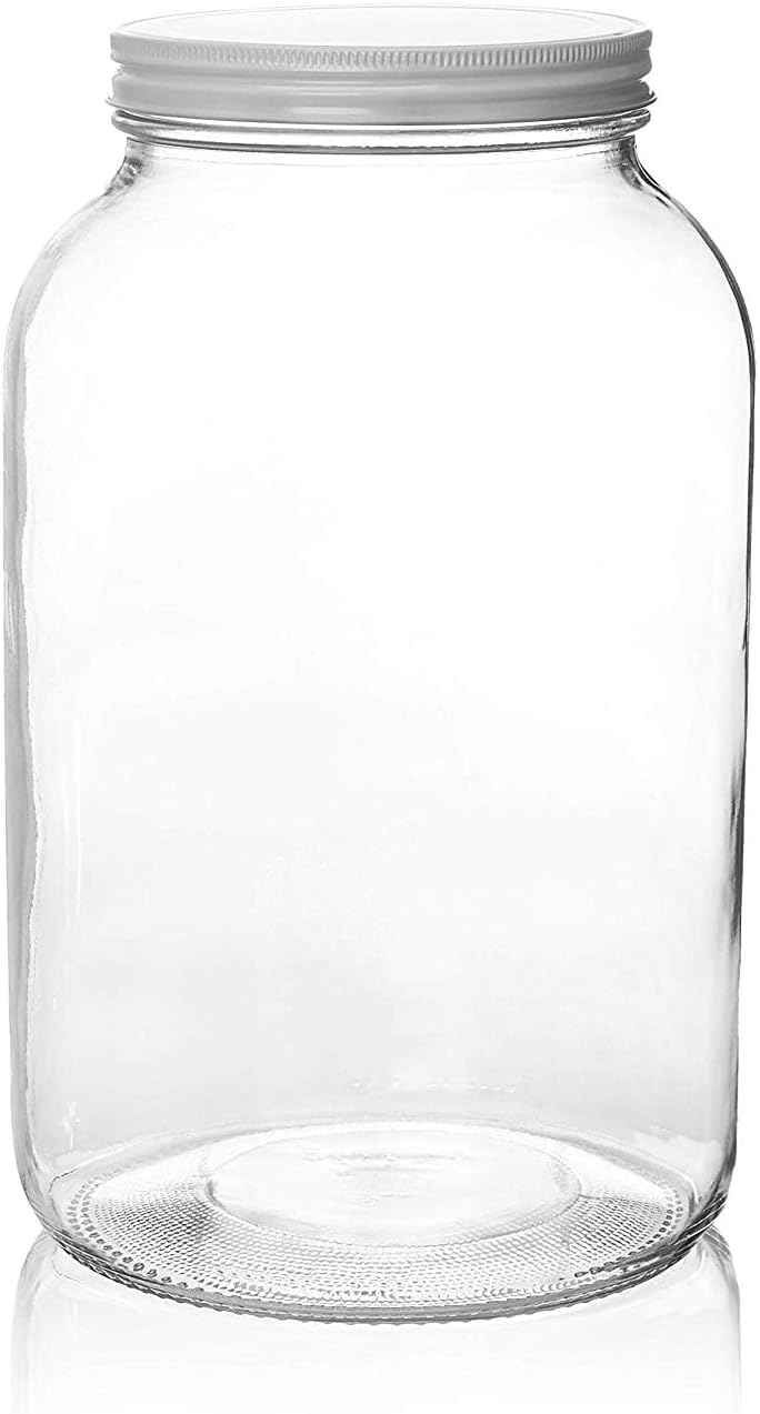 Amazon.com: kitchentoolz 1 Gallon Extra Large Glass Mason Jar - Wide ...