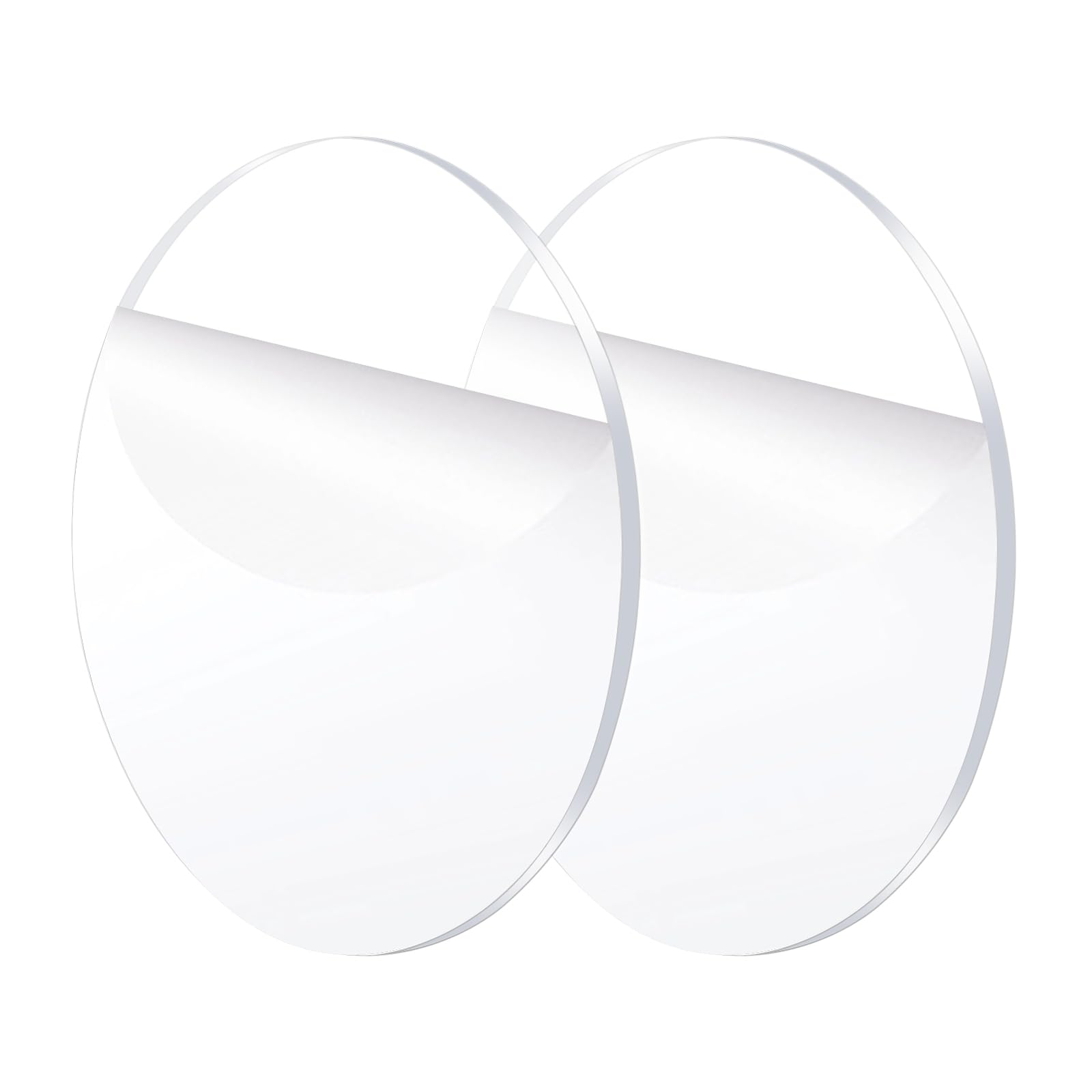 Snapklik.com : 2 Pieces 1/8" Clear Circle Acrylic Sheet,10 Inch ...