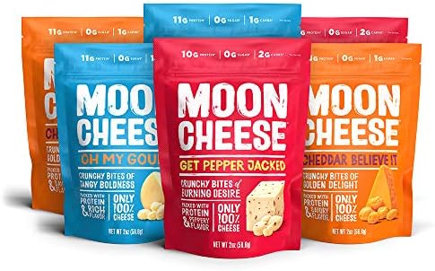 Amazon.com: Moon Cheese Bites Bundle, Cheddar Believe It, Oh My Gouda ...