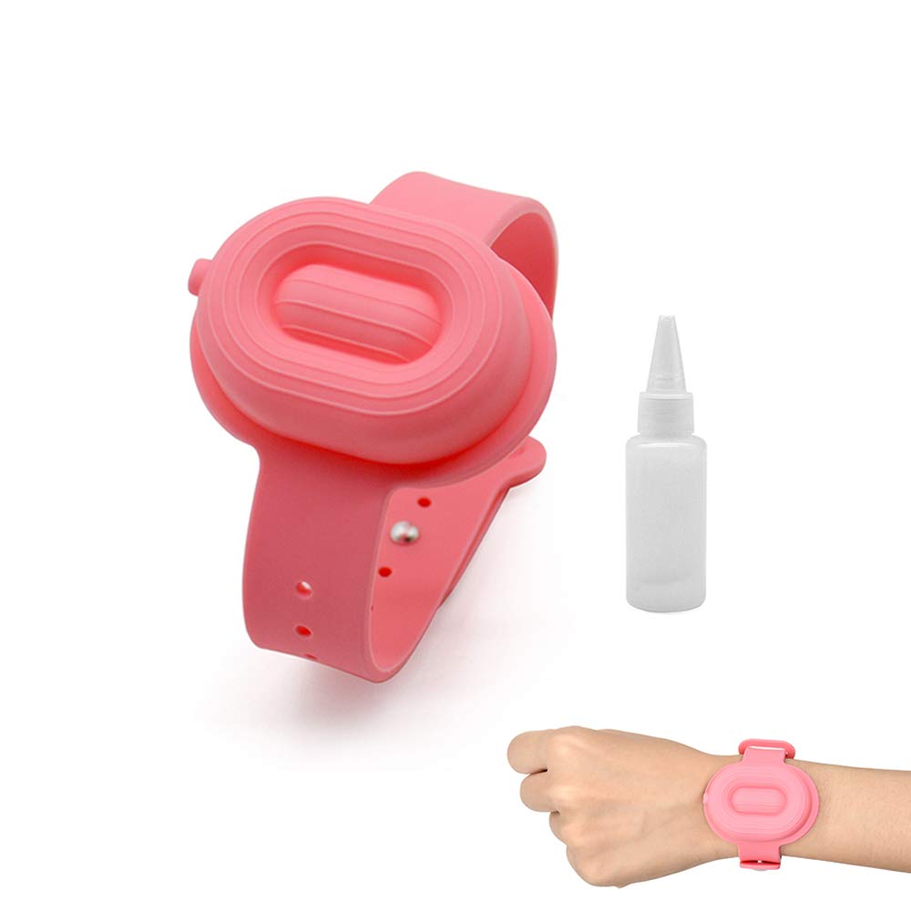 Buy Wristband Hand Dispenser, Dispensing Portable Silicone Refillable ...