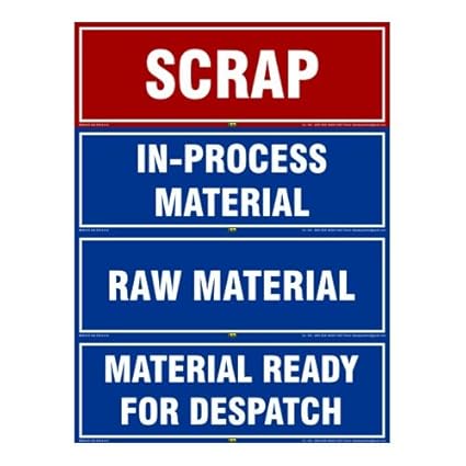 Mr. Safe - Area Identification Board Signs A in PVC Sticker (Pack of 4 ...