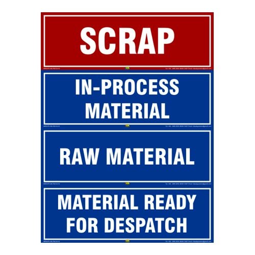 Mr. Safe - Area Identification Board Signs A in PVC Sticker (Pack of 4 ...