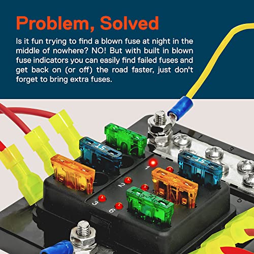Snapklik.com : True Mods 6 Way Blade Fuse Box