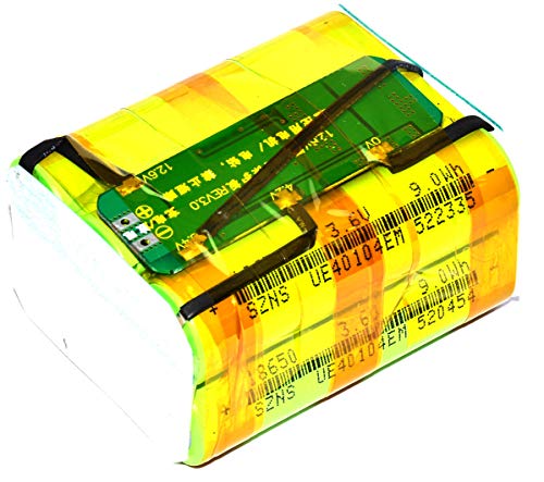 MAEnt 12V Li-ion 18650 Lithium ion Rechargeable Battery Pack 3S2P 11.1V ...