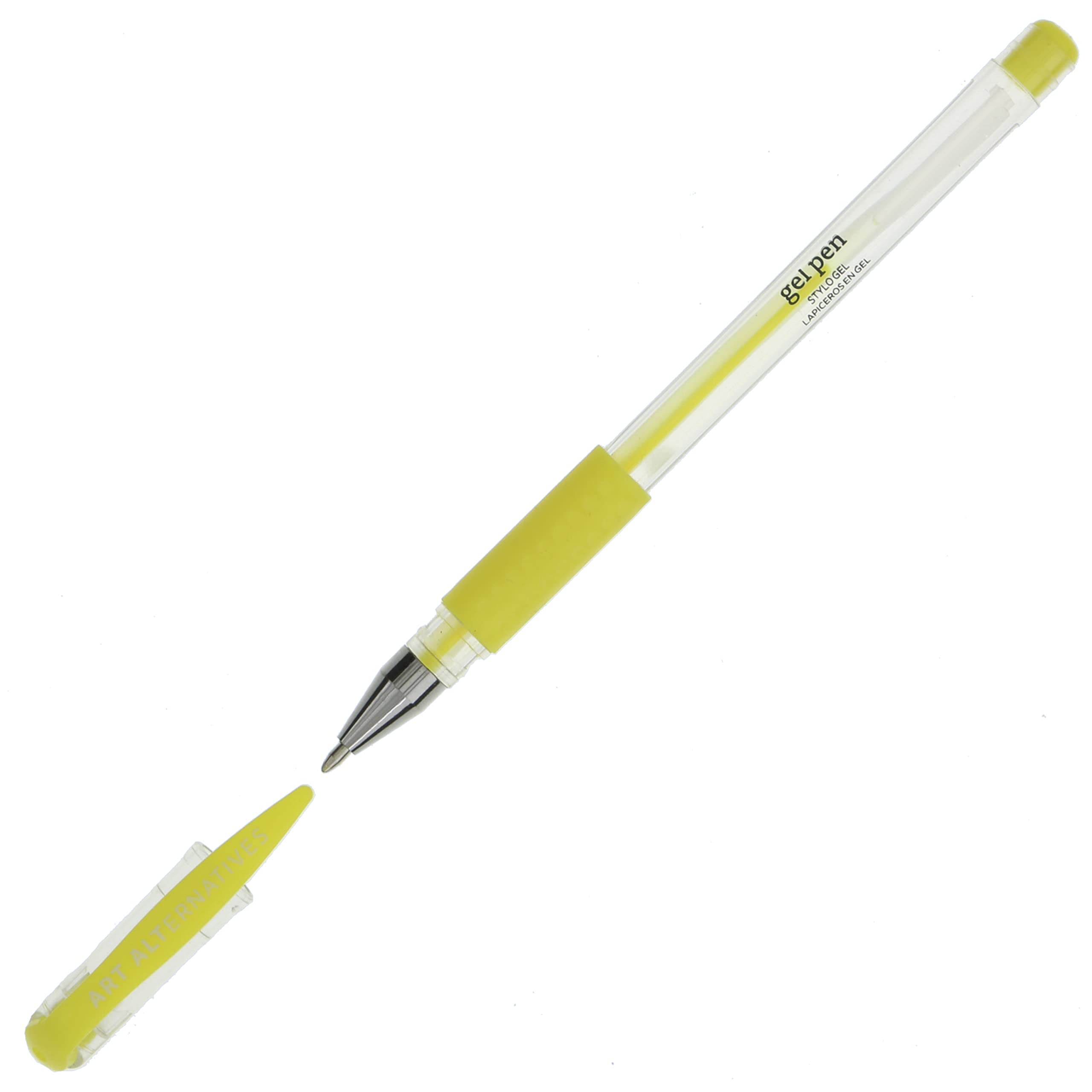 Amazon.com: Art Alternatives Gel Pen, Neon Yellow - Ballpoint - Non ...