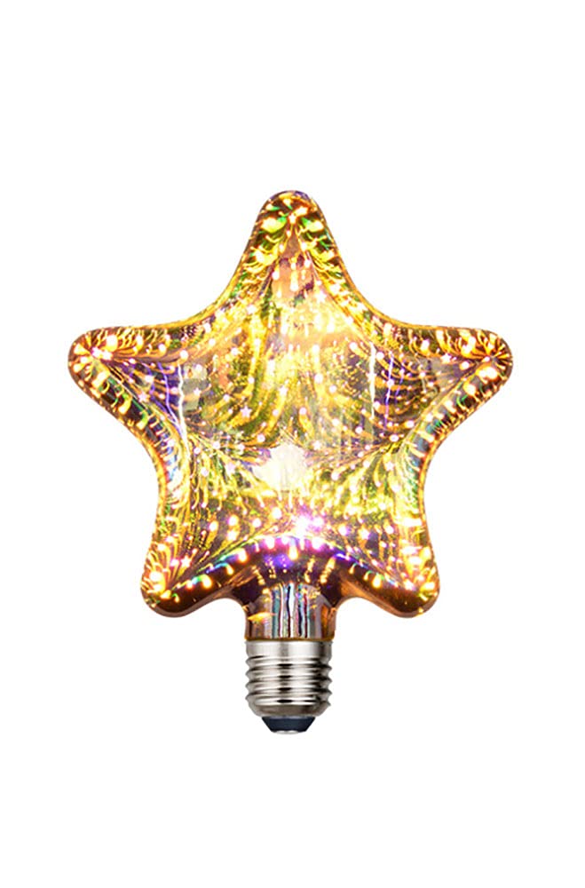 AMZSTAR 3D Firework Bulb Starry Light Bulb E27 AC 85-220V 4W Retro ...