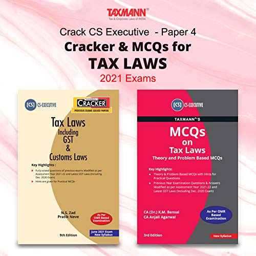 Buy Taxmann's Combo for CS Executive 2021 Exams - Paper 4 | Tax Laws ...