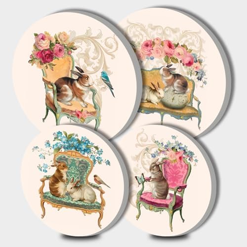 Amazon.com: Tucocoo Retro Rabbit Kitchen Decor Burner Covers Rustic ...