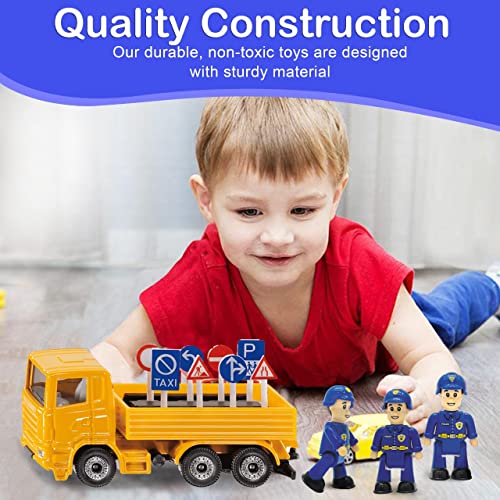 Snapklik.com : Police Figures - 3 Toy Action Figurines Police Officers ...