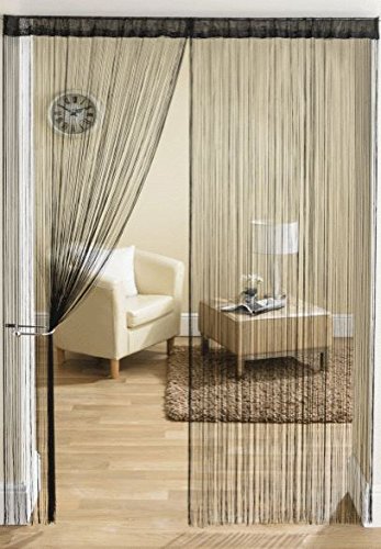 Buy RAMCHA BLACK STRING CURTAIN (2) Online at Low Prices in India ...