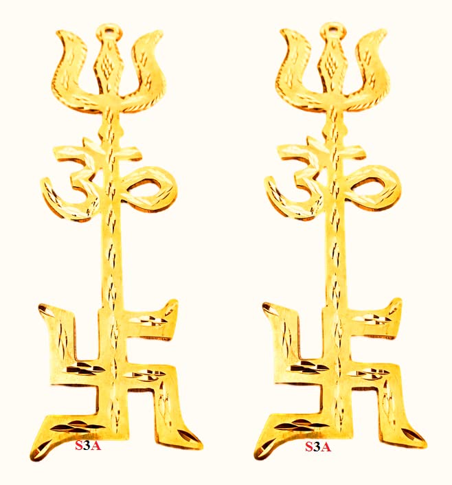 Buy S3A Energized Trishul Oom Swastika Trishakti Yantra| EvilEye ...