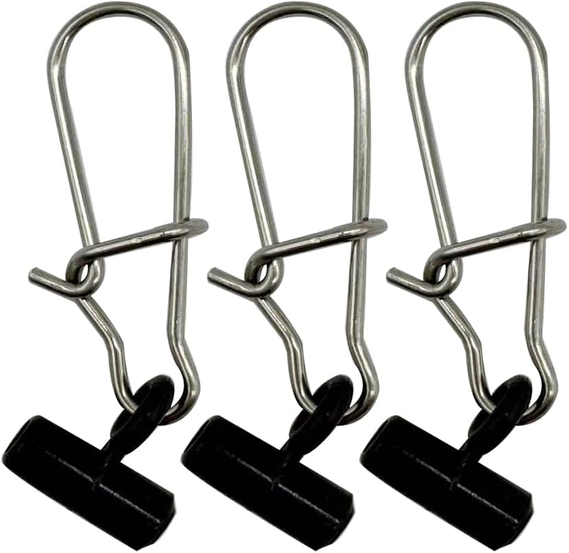 Amazon.com : LkyRui 50PCS Fishing Sinker Slides with 6# Duo Lock Snap ...