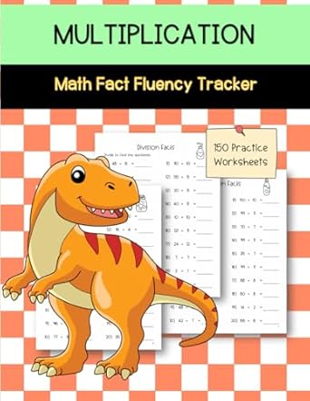 Amazon.com: Multiplication Math Fact Fluency Tracker 150 Practice ...
