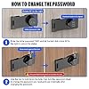 HASTHIP® Household Cabinet Password Hasp Locks,Cabinet Door Combination ...