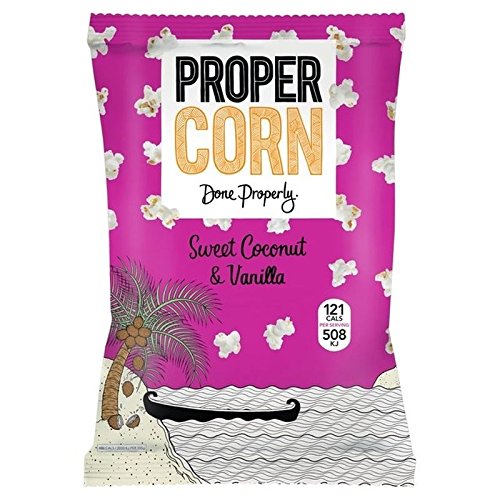 Amazon.com: Propercorn Sweet Coconut & Vanilla 90g - Pack of 6