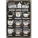 Amazon.com: EYSL Coffee Menu Sign Coffee Sign Vintage Coffee Bar Decor ...