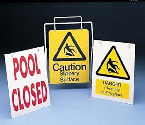 New Swimming Pool Slippery Surface Sign Swimmers Safety Instruction ...