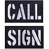 Amazon.com: 2 Pack Custom 2x3.5 inch Reflective Call Sign Laser Cut ...