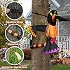 Amazon.com: Halloween Outdoor Decorations - Crashed Witch Into Tree ...