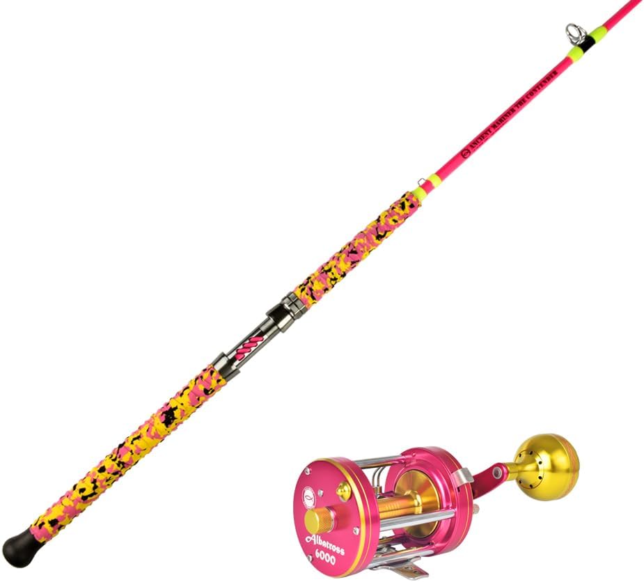 Amazon.com : ANCIENT MARINER Catfish Rod and Reel Combo Medium Heavy ...