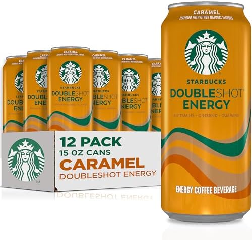 Amazon.com: Starbucks Doubleshot Energy Drink Coffee Beverage, Caramel ...