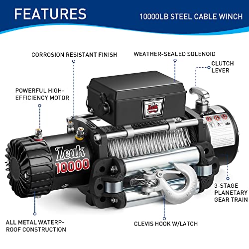 ZEAK 10000lb. Advanced Electric Power Winch - The Best Winch
