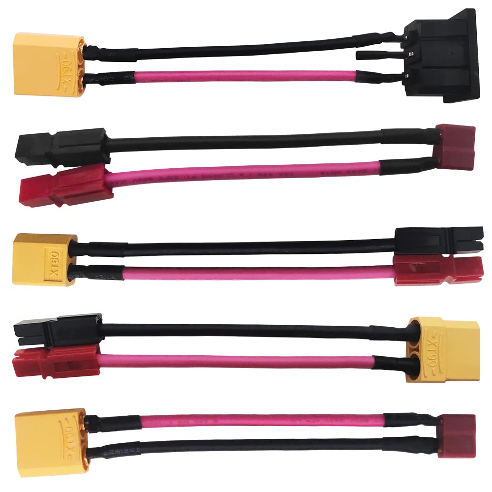 XIUWK Anderson/XT90/XT60/T Plug/Bullet Plug/3-Pin Plug Adapter with ...