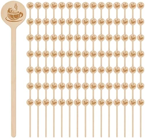 Amazon.com: Generic 100-500 PCS Personalized Wooden Drink Stirrers ...