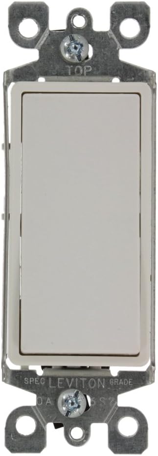 Leviton 5613-W 15 Amp, 120/277 Volt, Decora Rocker Lighted Handle ...