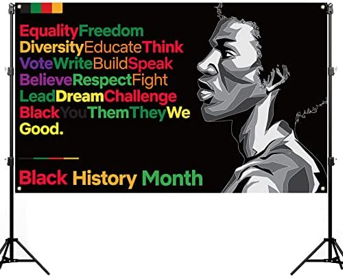 Amazon.com : Nepnuser Black History Month Photo Booth Backdrop African ...