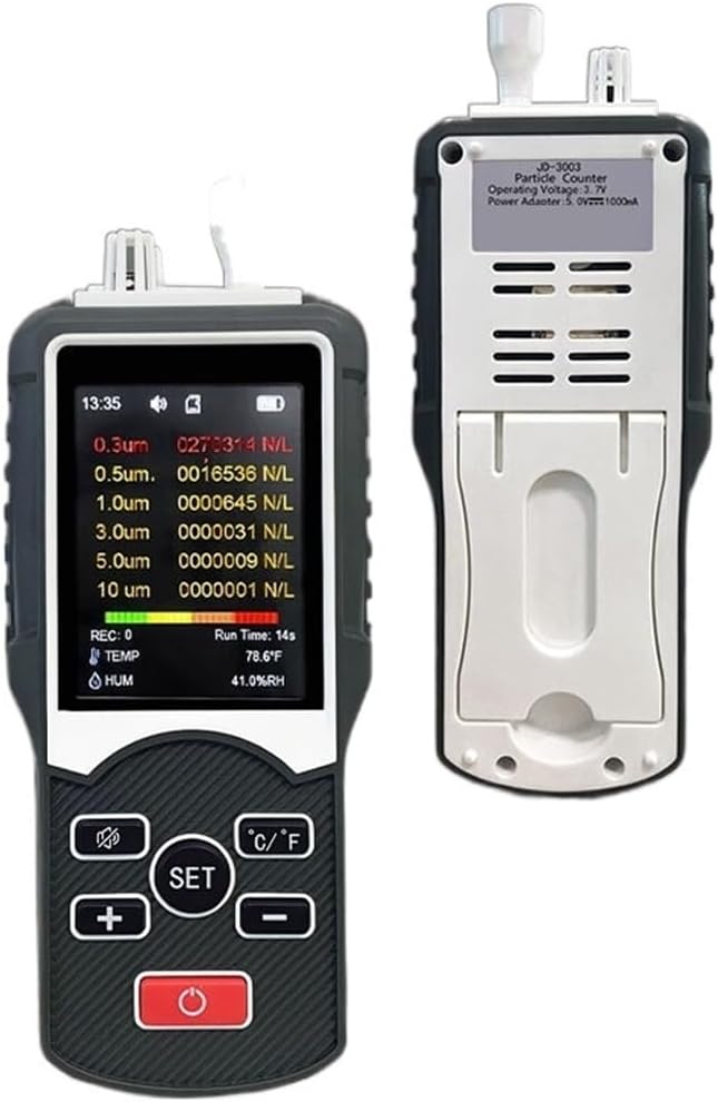 Dust Particle Counter 6-Channel PM2.5 CO2 Detector With Lcd Display ...