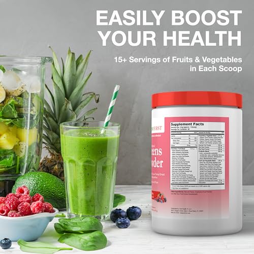 Greens First Berry - 60 Porções - Pó de Superfood com 49 Superalimentos ...