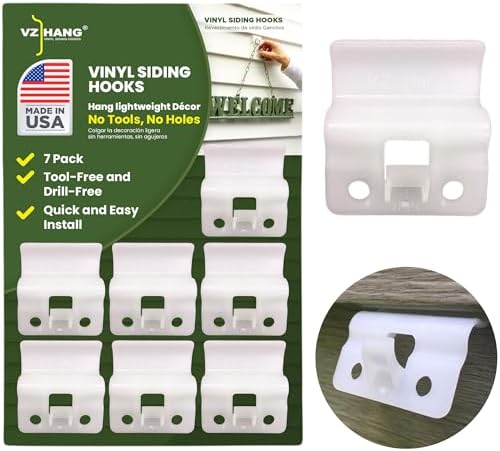 Amazon.com: Antimbee Vinyl Siding Clips,10 Pack Vinyl Siding Hanger ...