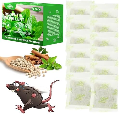 Amazon.com : Pest Control Pouches, 12 Pack Peppermint Oil for Mice ...