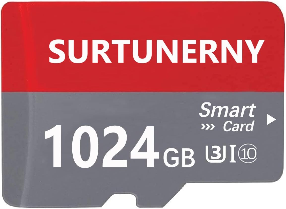 TF Card 1024GB Memory Card with TF Card Adapter Hight Speed Class 10 TF ...