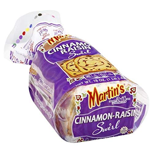 Amazon.com : Martin's Cinnamon Raisin Swirl Potato Bread - Pack of 3 ...