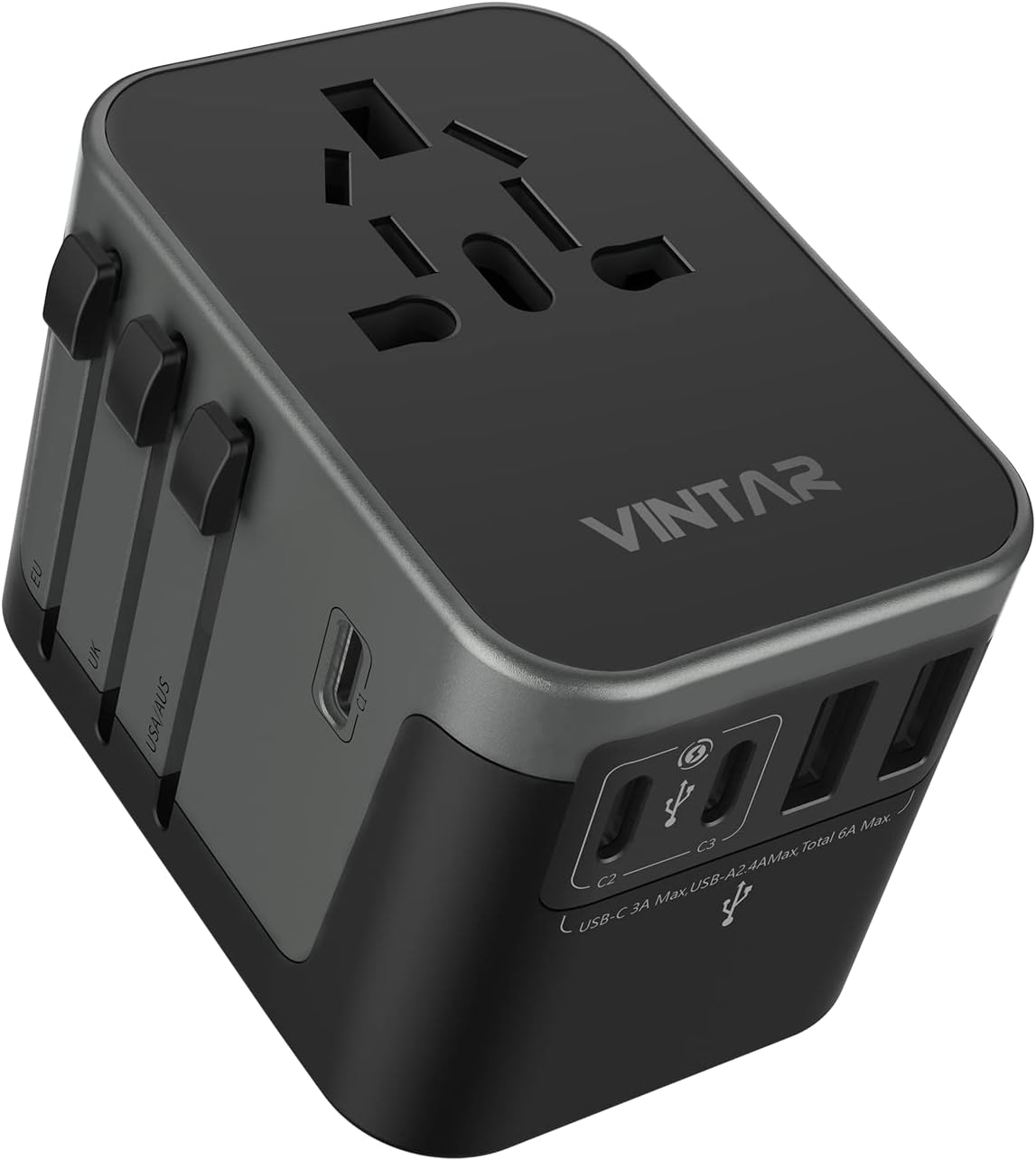 Amazon.com: Universal Travel Adapter, VINTAR International Plug Adapter ...