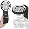 Amazon.com: 30X 40X Magnifying Glass with Light and Stand, Large ...
