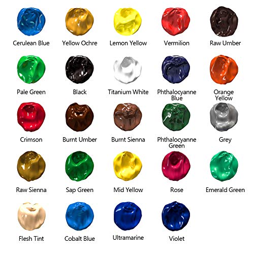 Complete Acrylic Paint Set 24 Colors, 6 Art Brushes $11.99 (20% OFF ...